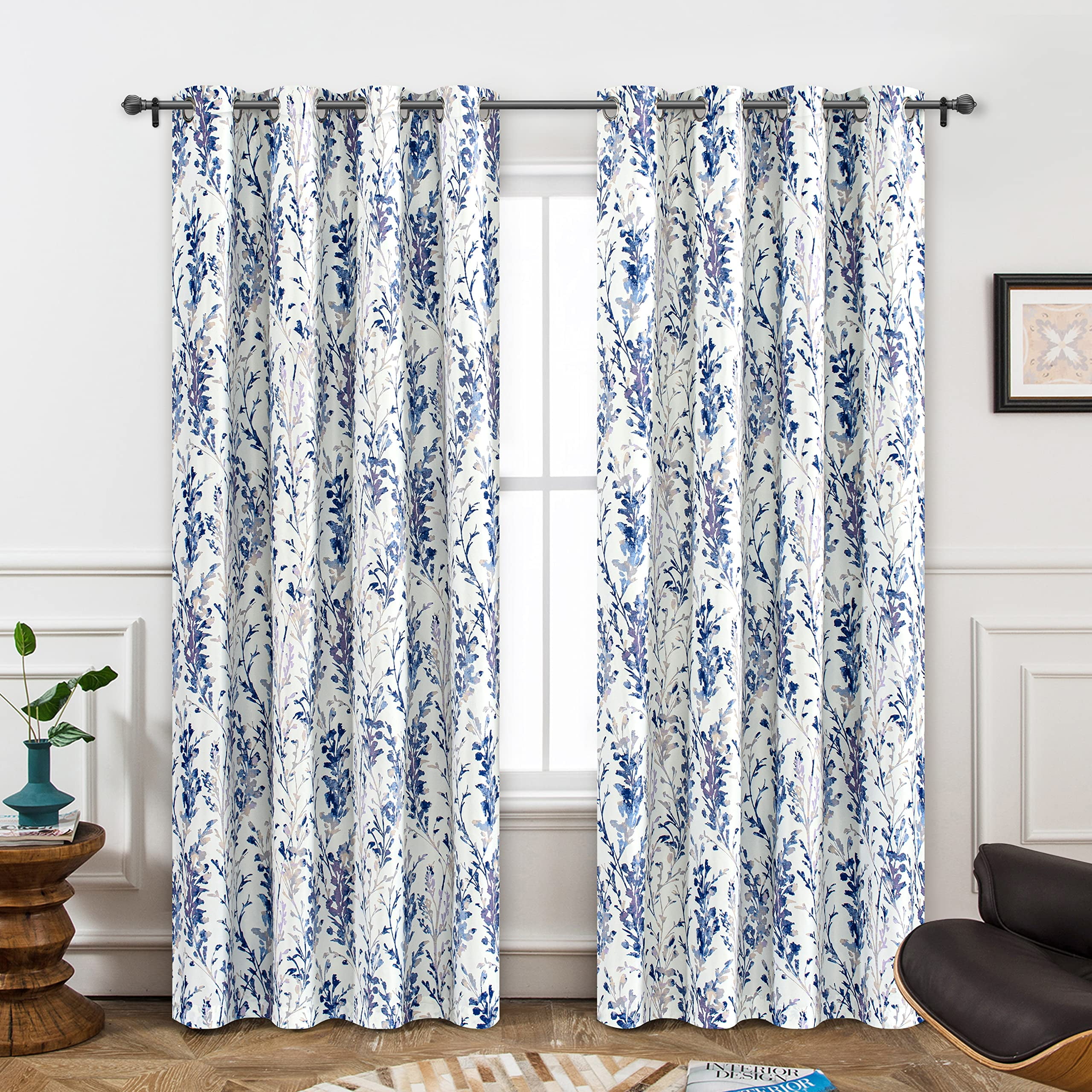 DriftAway Heather Curtain 84 Inches Long for Bedroom Blackout Thermal ...