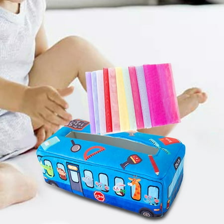 Sensory Pull Along Tissue Case Playing Paper Busy Pull Tissues ...