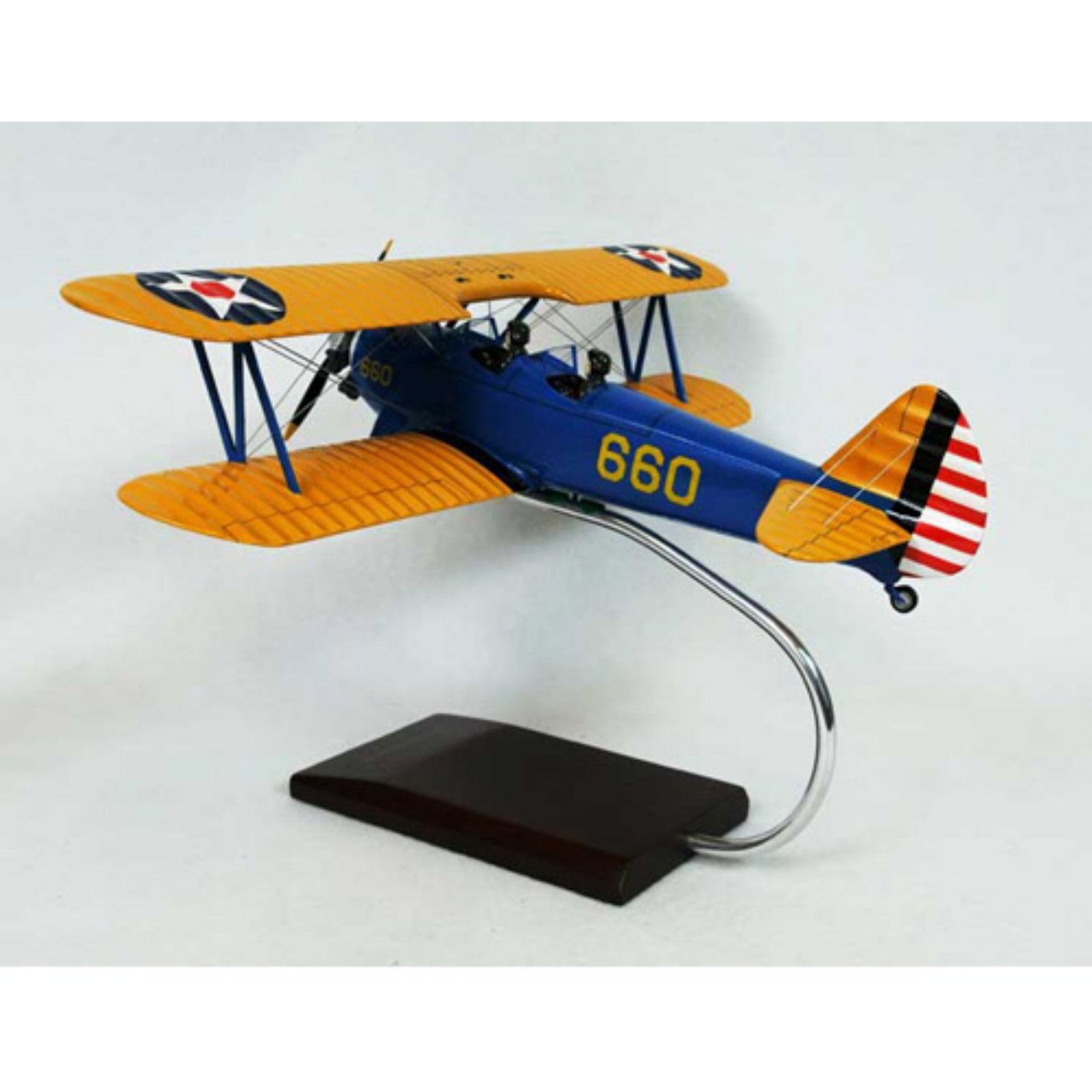 Daron Worldwide PT-17A Stearman Kaydett Model Airplane - Walmart.com