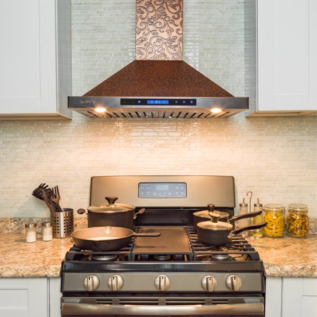 AKDY 30” Wall Mount Kitchen Range Hood Elegant Vine Design - Walmart ...