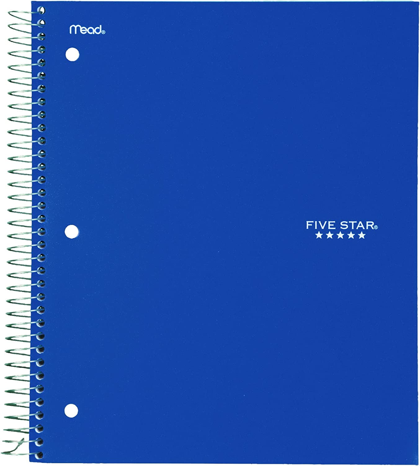 Blue Five Star 3-Subject Wirebound Notebook, 11" x 8 1/2", 150 Sheets ...