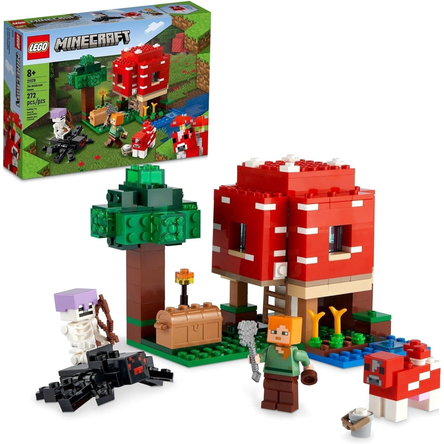 Click here for Lego Minecraft The Mushroom House Set 21179 prices