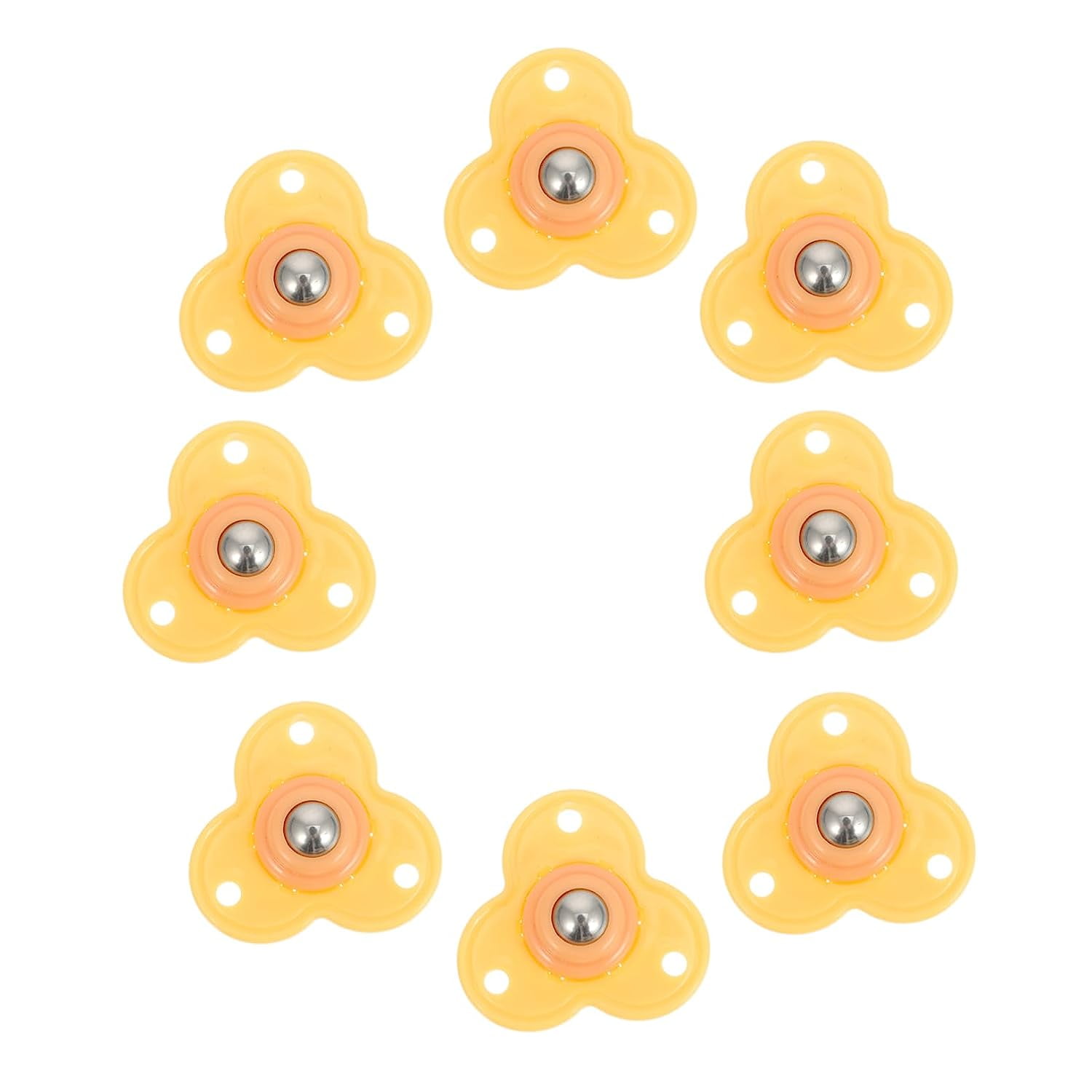 8pcs Box Stickable Universal Mini Carton Wheels Self Adhesive Paste ...