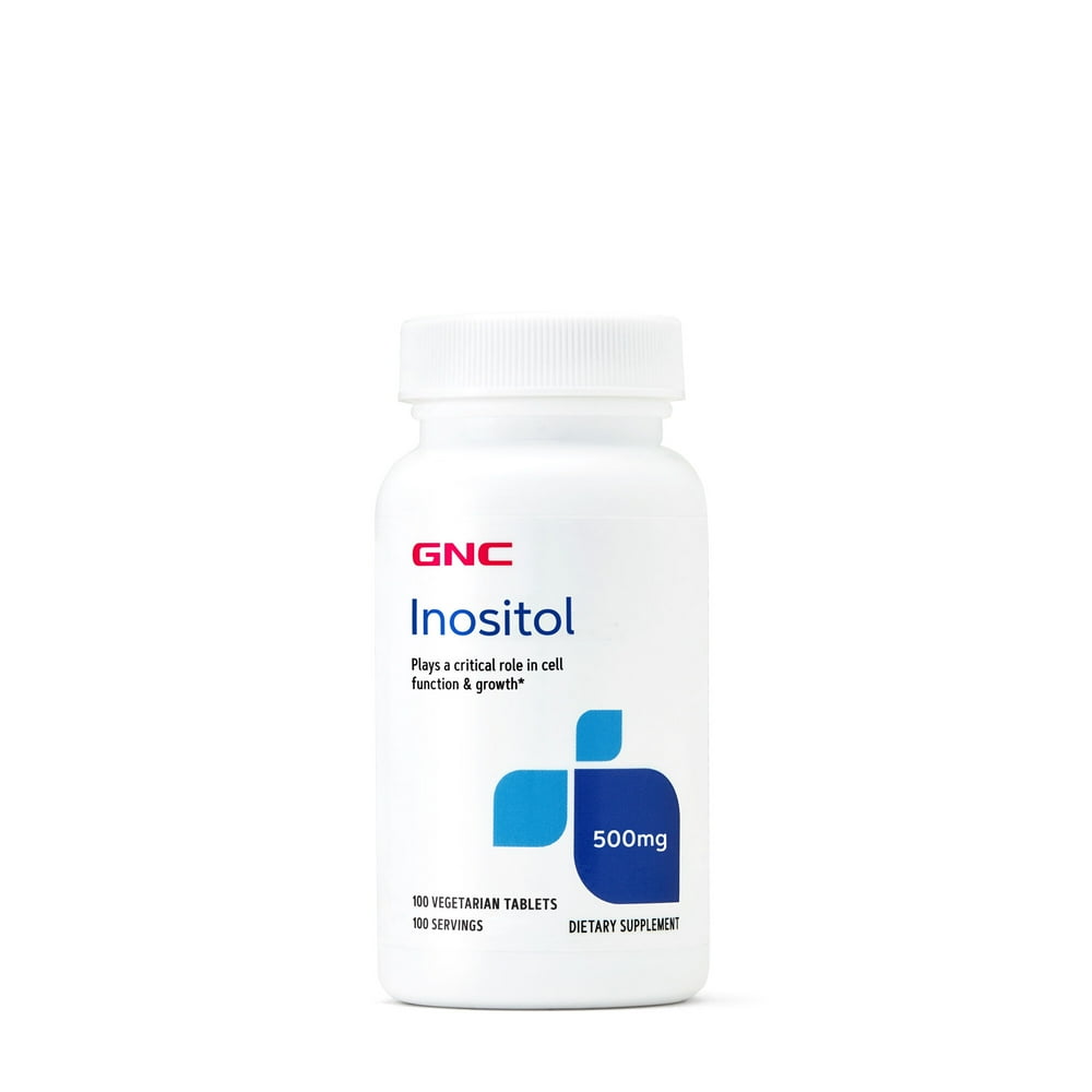 GNC Inositol 500mg, 100 Tablets, Supports Cell Function and Growth ...