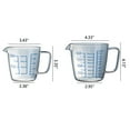 Hariumiu Kitchen Glass Measuring Cup with Handle, 8.7oz/17.5oz ...