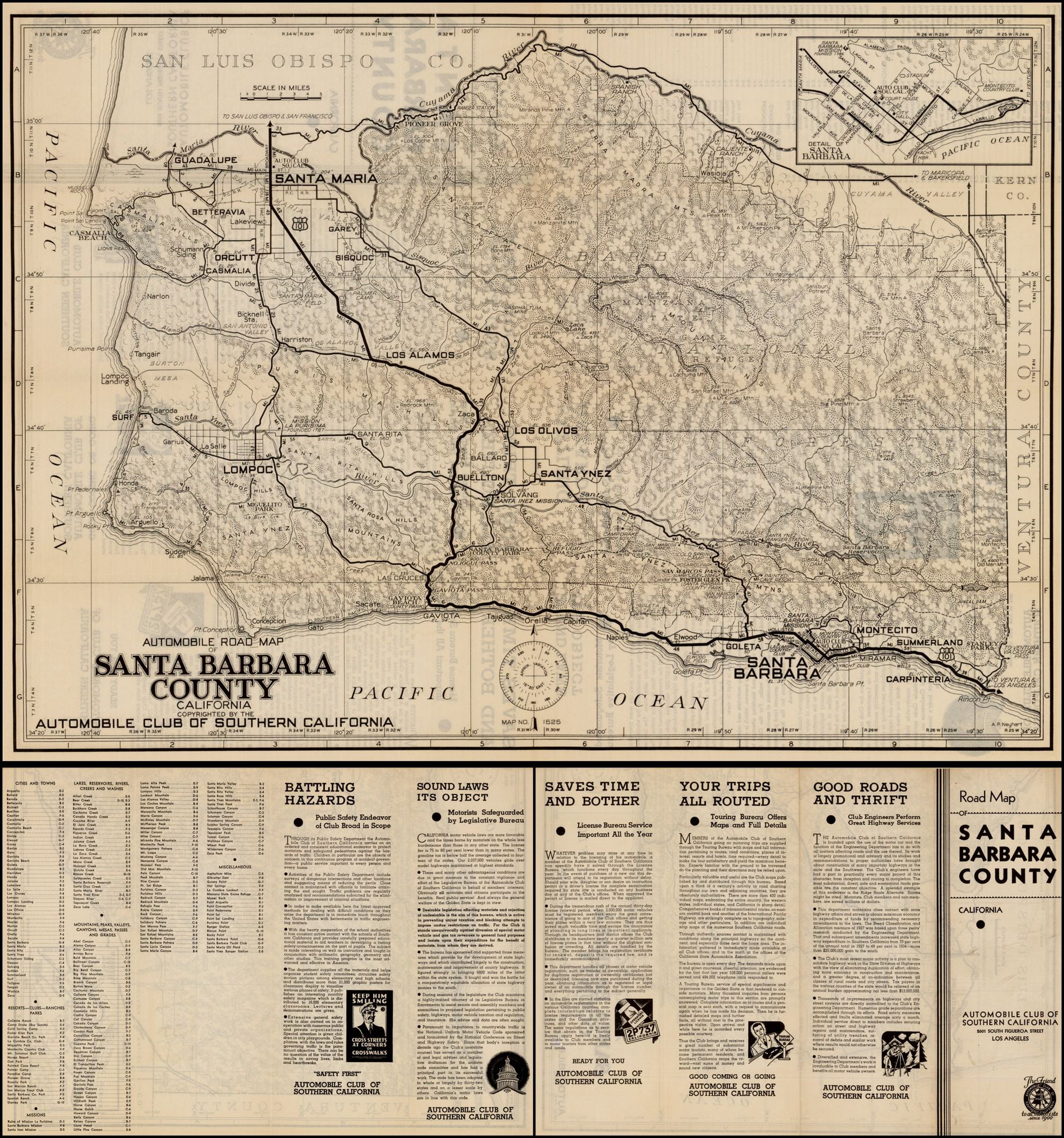 Map Of Santa Barbara California