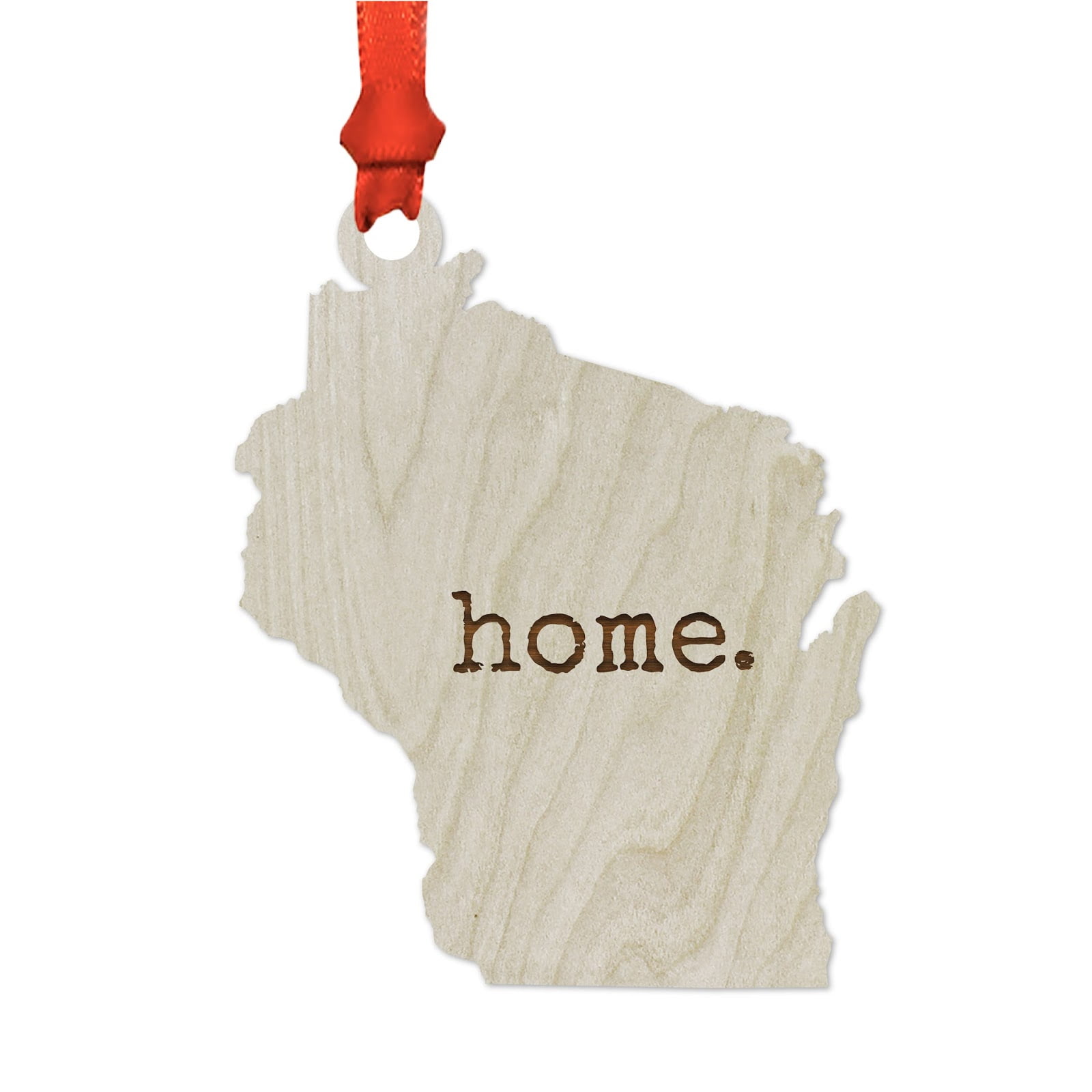 Laser Engraved Wood US State Christmas Ornament, home., West Virginia ...