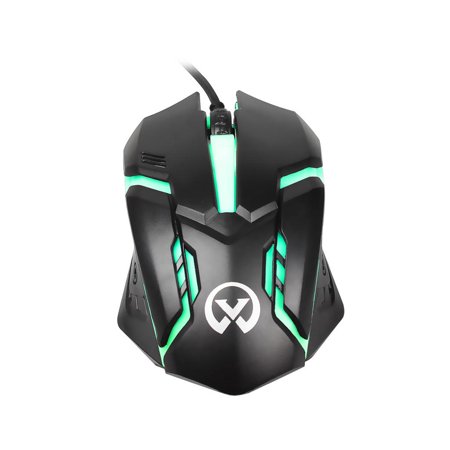 LED Optical 2400DPI 4 Button USB Wired Colorful Gaming Mouse for PC ...