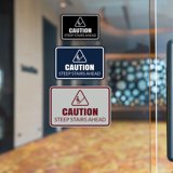 Signs ByLITA Classic Framed Caution: Steep Stairs Ahead Door or Wall ...