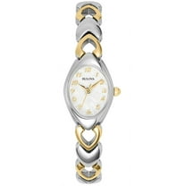 Bulova Women's Classic Stainless Steel Case and Bracelet Blue Accents ...