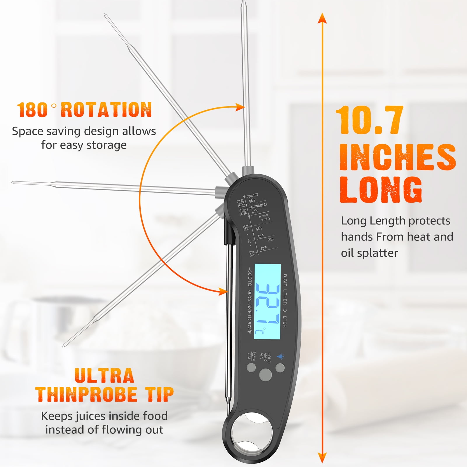 Wireless Digital Meat Thermometer