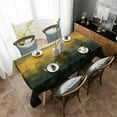 Fall Forest Rectangle Tablecloths 54x120,Green Mountain Sky Modern ...