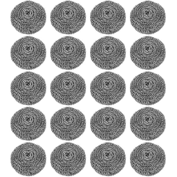 Steel Wool Scrubber, 20 Pack Stainless Steel Scrubber Scouring Pad ...