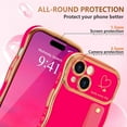 DRQSFA-for iPhone 15 Case for Women Girls with Strap, Wave Frame Cute ...