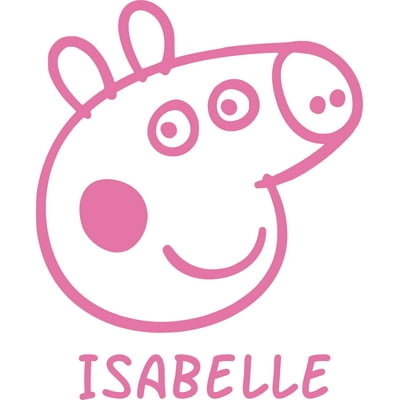 Peppa Pig Cartoon Cute Smiley Face Customized Wall Australia | Ubuy