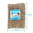 Cheers.US 3Pcs Grass Mat Woven Bed Mat for Small Animal Bunny Bedding ...