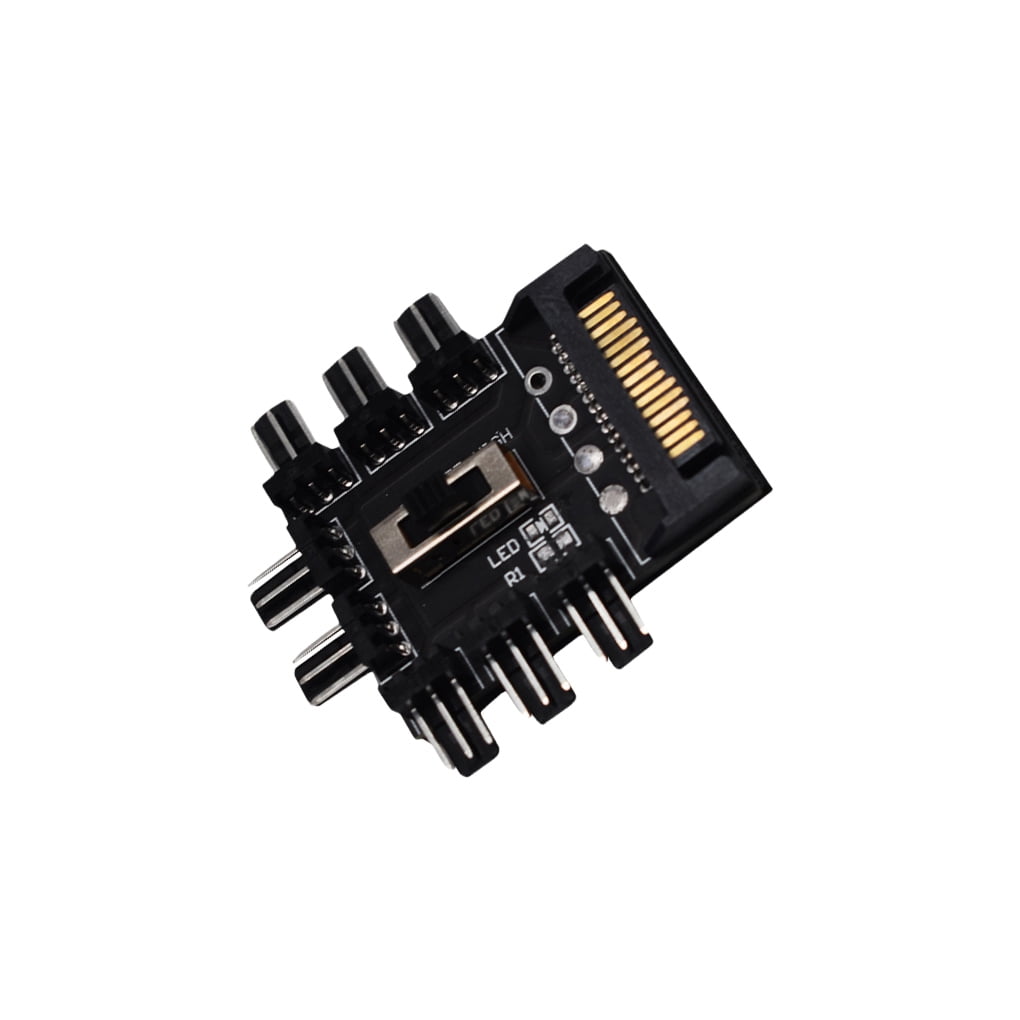 Monstrate Ventilador de computadora Hub Cooler Splitter Connector PWM ...
