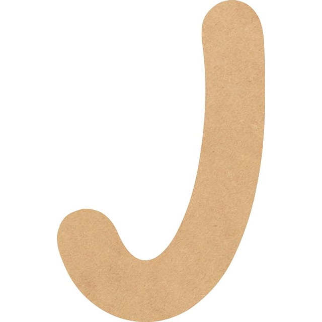 Unfinished MDF Wood Letter J, Craft Alphabet 10'' Tall DIY Wall Décor ...
