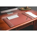 Rustic Brown Leather 25.5 x 17.25 Side-Rail Desk Pad - Walmart.com