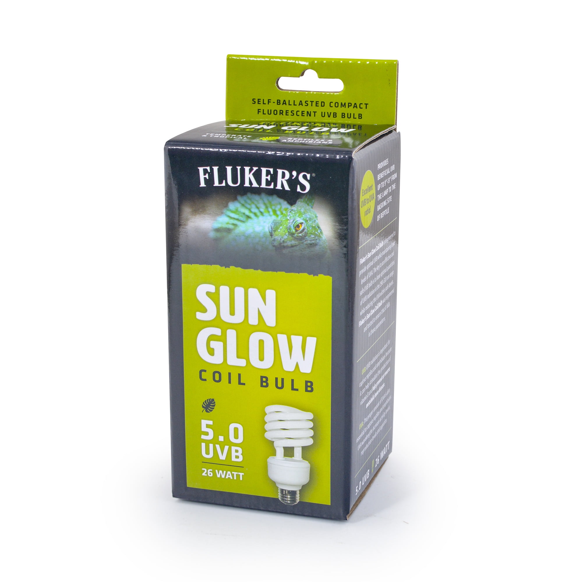 Fluker's Sun Glow Coil Bulb Tropical, 5 UVB, 26 Watt - Walmart.com