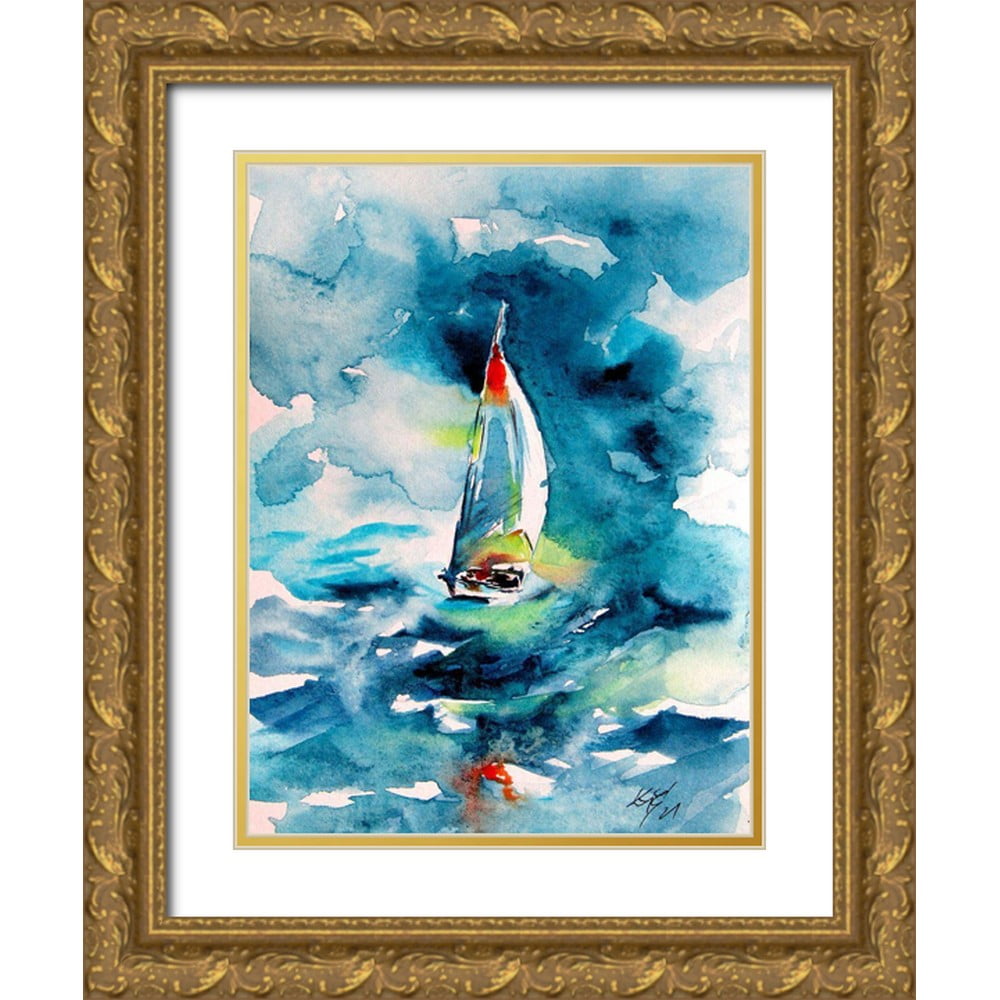 Kovacs, Anna Brigite 25x32 Gold Ornate Wood Framed with Double Matting ...