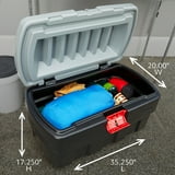 Rubbermaid 35 Gallon Tough Action Packer Cargo Box, Heavy Duty Plastic ...