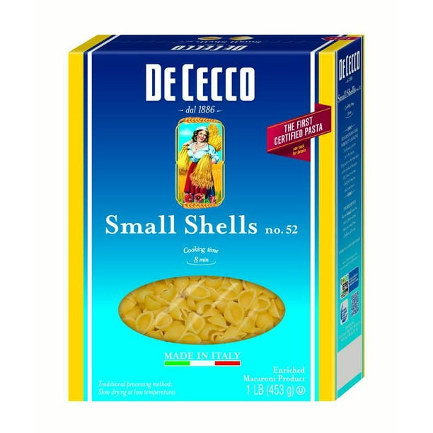 De Cecco Small Shells No.52 Pasta, 16 oz - Walmart.com