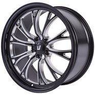 17" Black With Silver Inserts 94R Wheel by RBP (Rolling Big Power) 94R ...