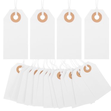 JAM Paper Gift Tags, Extra Small, 2 3/4 x 1 3/4, White, 20/pack ...
