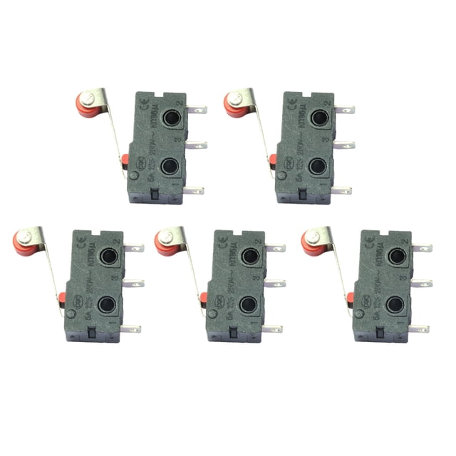 5Pcs Mini Micro Limit Switch Roller Lever Arm SPDT Snap Action LOT ...