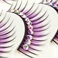 5 Pairs Rhinestone False Eyelashes, Dramatic Thick Long Lashes with ...
