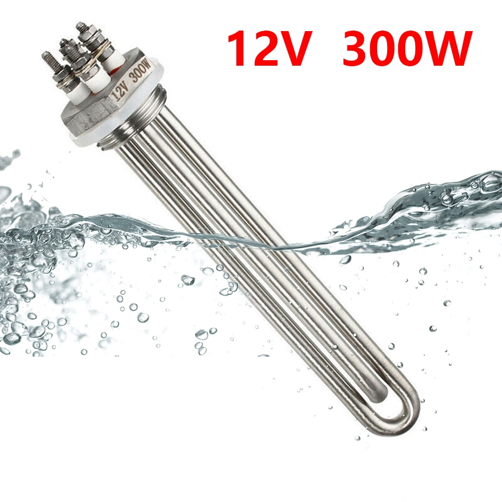 QueenTrade 12V 300W Submersible Water Heater Element Stainless Steel ...