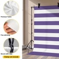 Purple and Backdrop for Photography, White Stripes Photo Backdrop ...