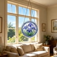 Clear Acrylic Hanging Ornament in Blue 19x19cm Modern Minimalist ...