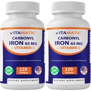 Complete Iron Supplement with Vitamin C and Ginger | 60 Vegan Mini ...