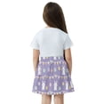 Cute Rabbits Flags Easter Eggs Girls' Skirts A-Line Skirts with Under ...