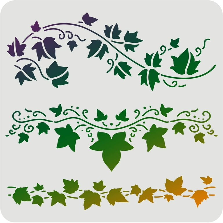 Ivy Stencil Template
