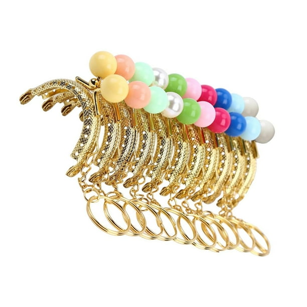 Goriertaly 10piece Wide Range Of Uses Metal Coin Purse Frame Key Ring ...