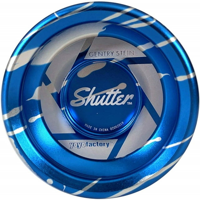 YoYoFactory Shutter Yo-Yo (Blue with Silver Splash) - Walmart.com