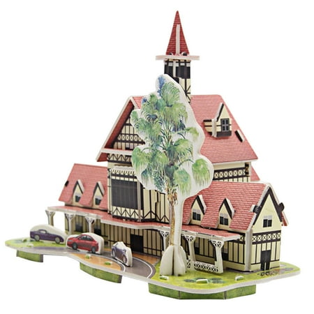 Maytalsory 3D Assembly Toy Kids Paper Assembly House Model Children ...