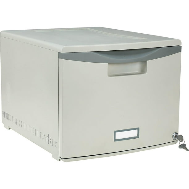 Storex 1-Drawer Stackable Storage Gray 61251S02C - Walmart.com