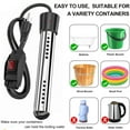 2000W Electric Immersion Water Heater with Timer & LCD Thermometer ...