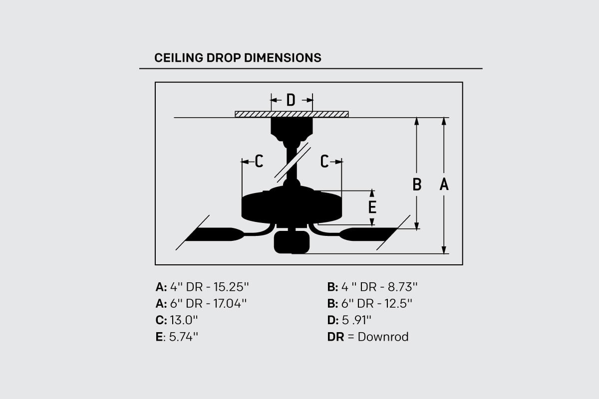 Ceiling Fan Elevation Cad Block | Shelly Lighting