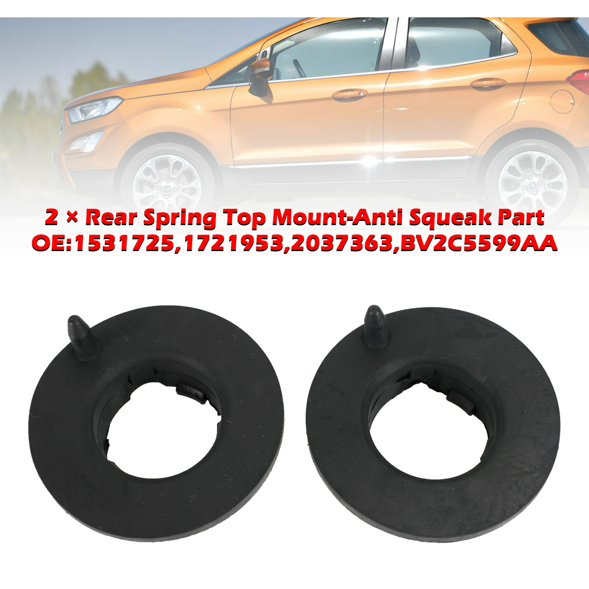 Click here for Motorgenic 2x Rear Spring Top Mount-Anti Squeak Pa... prices