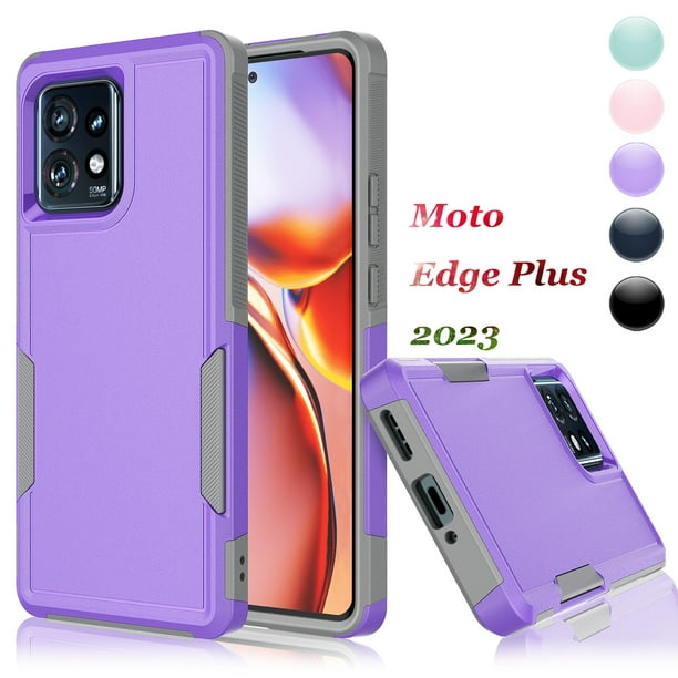 For Motorola Moto Edge Plus 2023 Case, 2 in 1 PC Phone Case for Moto Edge + 2023 Case, Njjex ...