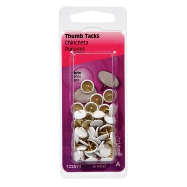 OIC Steel Thumb Tacks 100 / Box - Silver - Steel - Walmart.com
