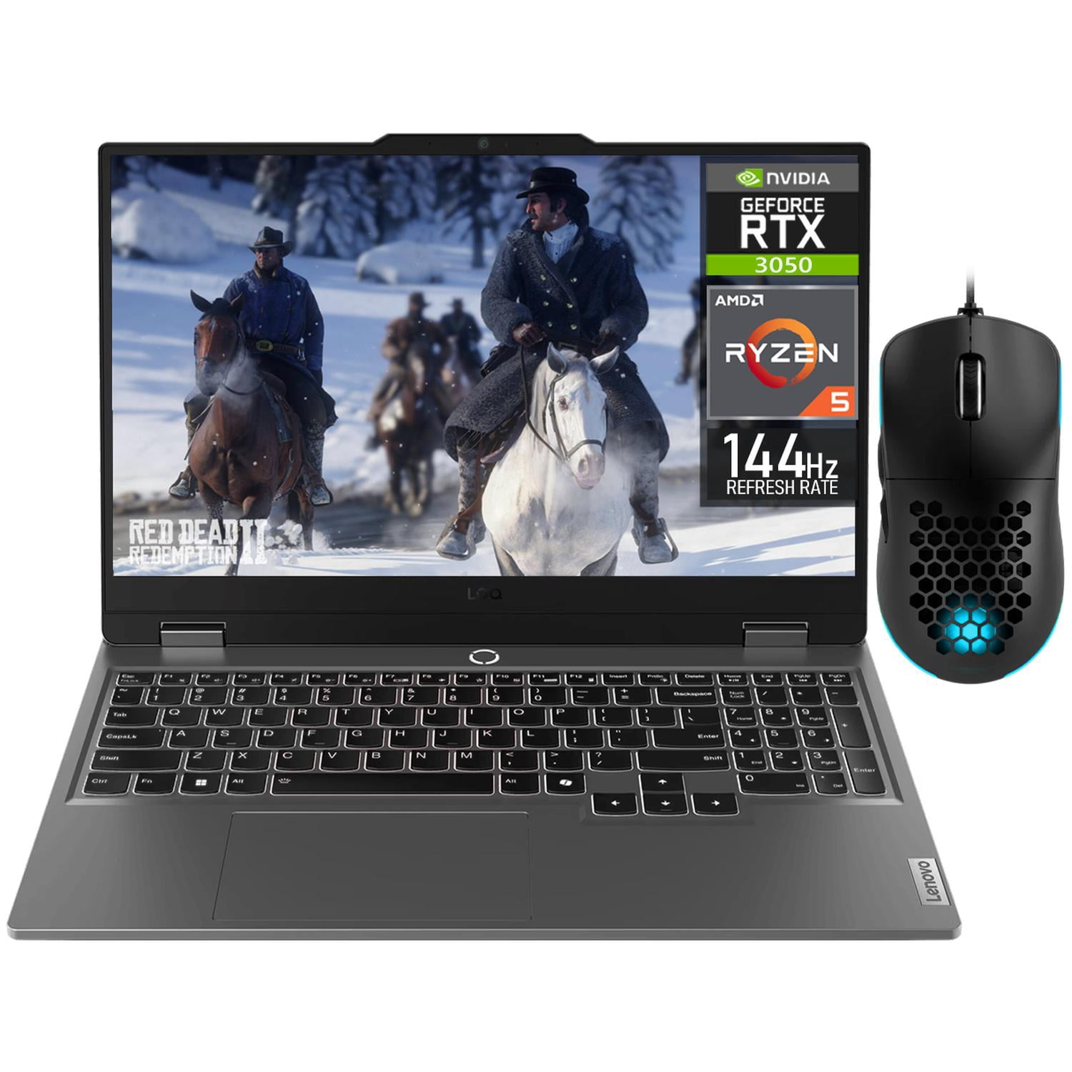 Laptop Gamer LENOVO LOQ NVIDIA GeForce RTX 3050 AMD Ryzen 5 16GB RAM 1 ...