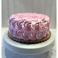 DEZICAKES Large Pink Rosette Fake Cake Display 9" Faux Cake- Decoration ...
