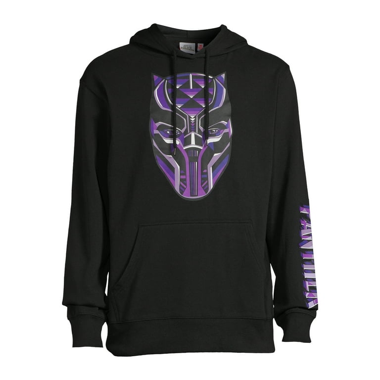 Marvel Black Panther Men's Pullover Sweatshirt Hoodie Marvel Black Panther Men's Pullover Sweatshirt Hoodie