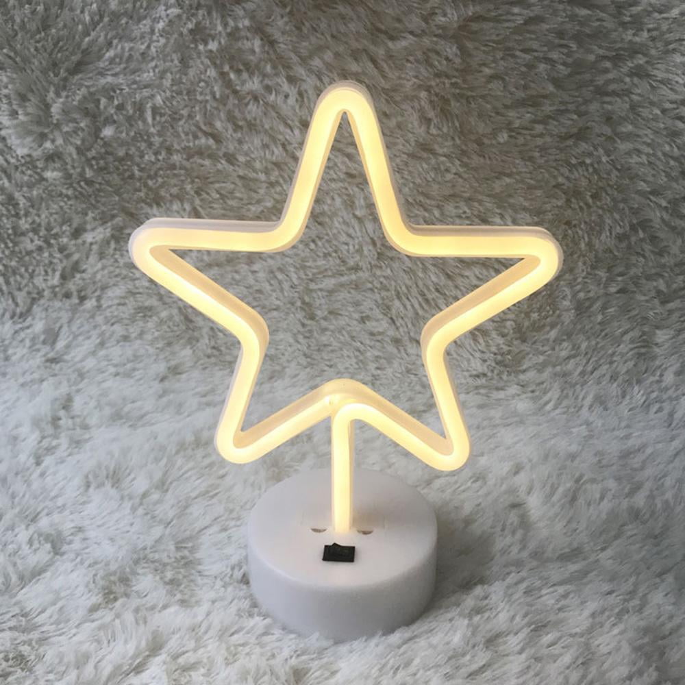 AMZER Neon LED Holiday Light with Holder, Warm Fairy Decorative Lamp ...